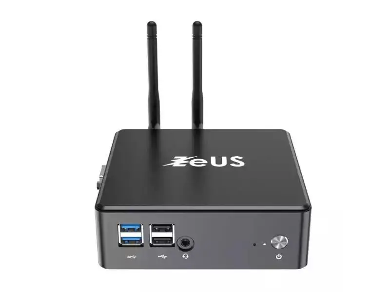 ZEUS Mini PC računar MPI10-i323 i3-1115G4 2C 4.1 GHz/DDR4 8GB/M.2 256GB/LAN/Dual WiFi/BT/HDMI crni