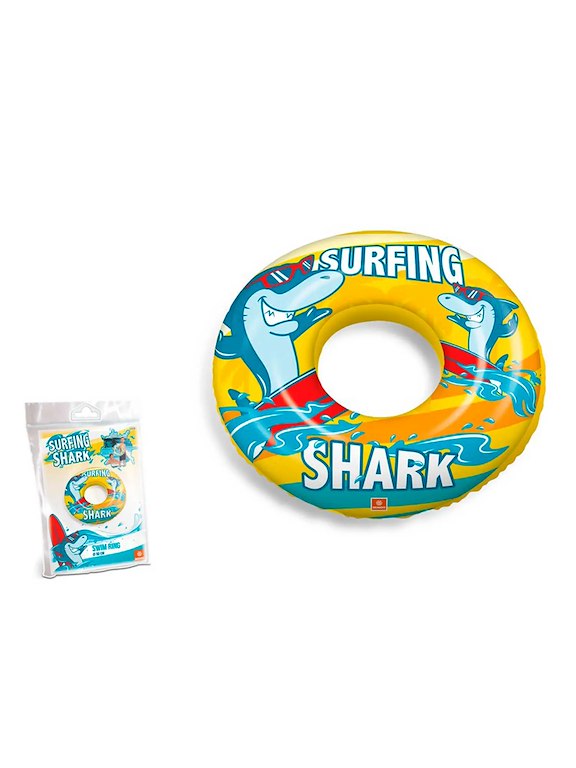 KIDS MOVIE HEROES Šlauf za plivanje Surfing Shark žuti