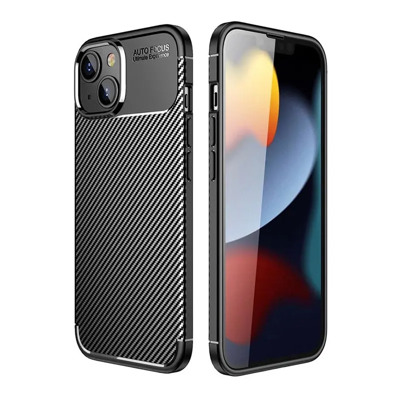 Carbon Defender Maska za telefon iPhone 14 Plus, Crna