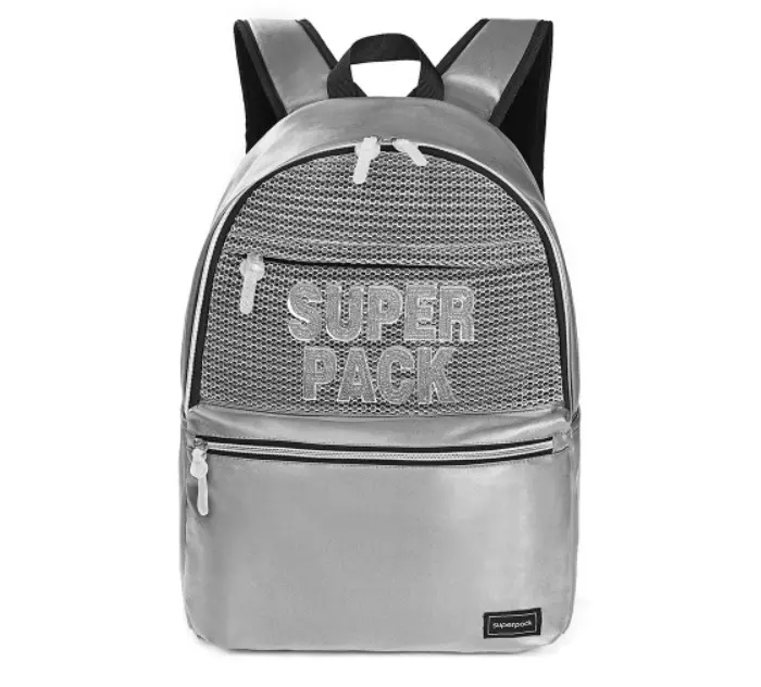 SCOOL Ženski ranac Teenage Superpack 45x30x15cm SC1661 srebrni
