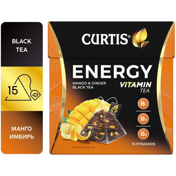 CURTIS Crni čaj sa mangom i đumbirom Energy Tea 15/1