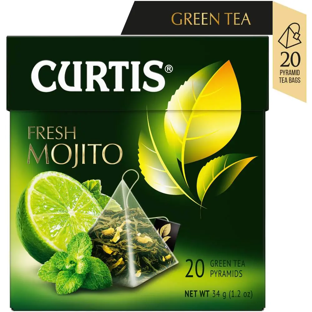 CURTIS Zeleni čaj sa mohito aromom korom citrusa i mentom Fresh Mojito 20/1