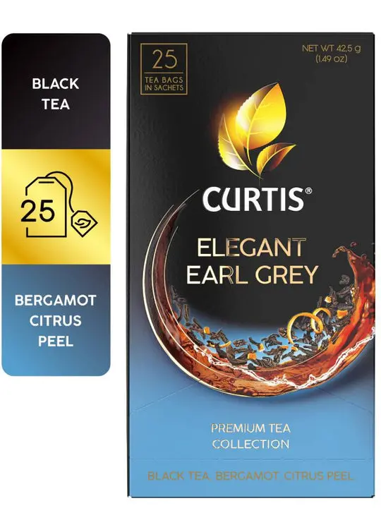 CURTIS Crni čaj sa aromom bergamota i korom citrusa Elegant Earl Grey 25/1