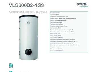 GORENJE Bojler VLG 300B2-1G3 262 l