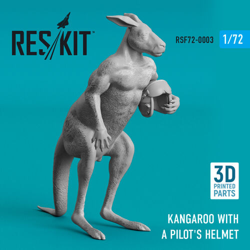 DISCONTINUED RES/KIT F72-0003 Kangaroo With A Pilot's Helmet