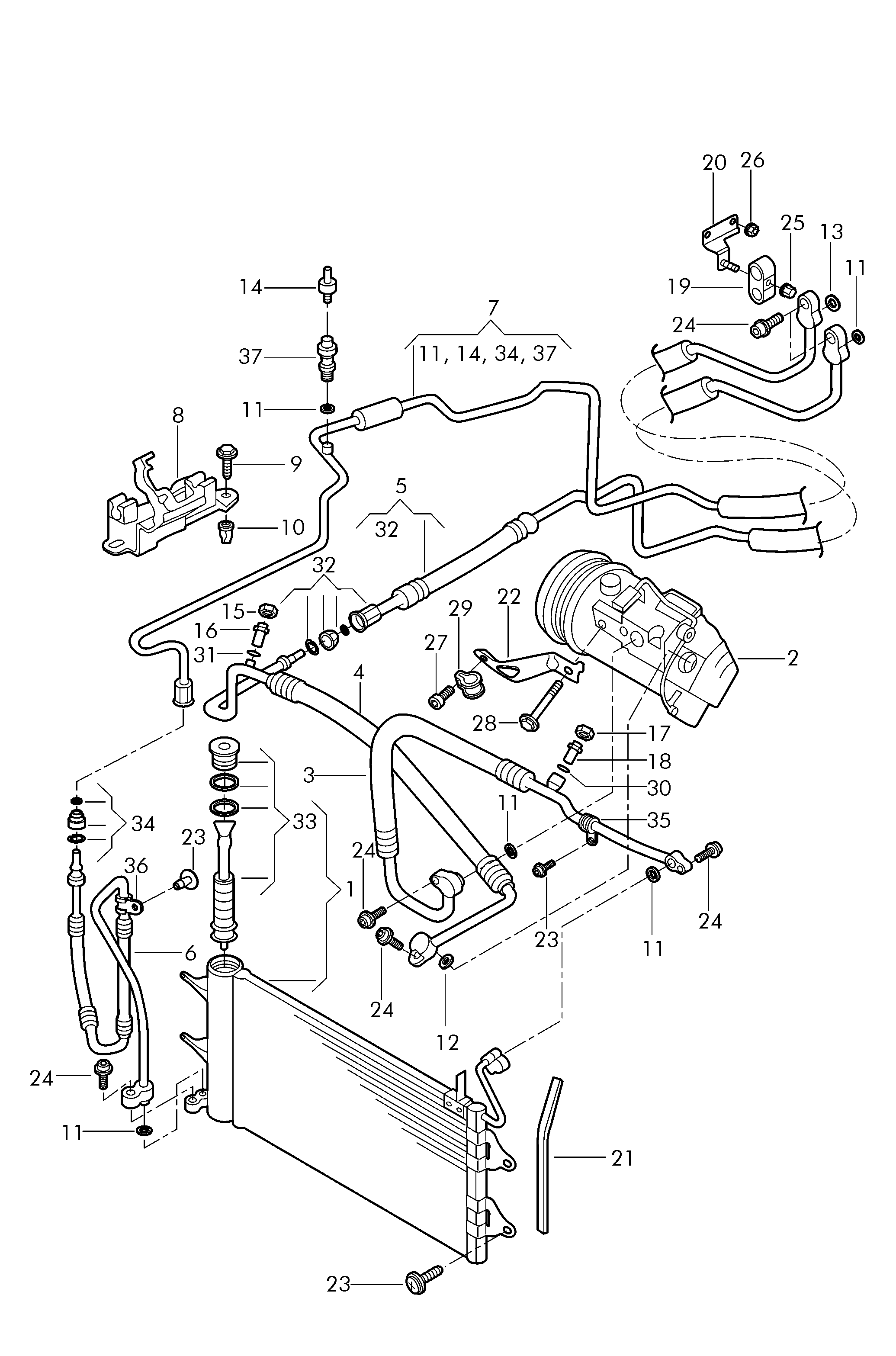 crevo klima uređaja 6Q0820721AH