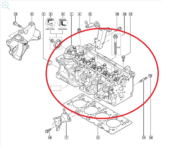 GLAVA MOTORA 110417781R