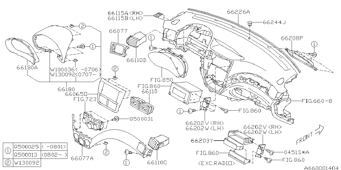 MASKA KOMANDE VENTILACIJE 66065FG030