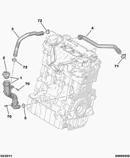 Čep za punjenje ulja za motor 1180P2