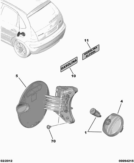 POKLOPAC-ČEP ZA PUNJENJE GORIVA 151796
