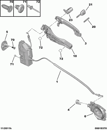 BRAVA PREDNJIH VRATA LEVO 9135P9