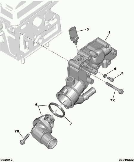 KUĆIŠTE TERMOSTATA 1336P9