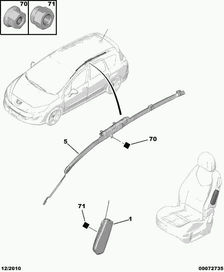 AIRBAG VAZDUŠNI JASTUK MODUL LEVO 8216SG