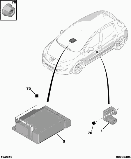 CENTRALA VAZDUSNI JASTUK AIRBAG 6545QZ