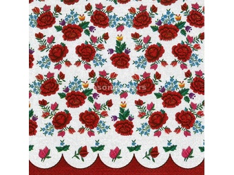 Salvete za dekupaž Poppies Embroidery Pattern - 1 kom