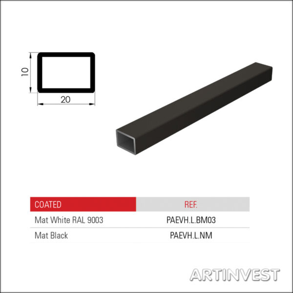 SKY PUERTA PA – Samolepljivi horizon./vertik. pregradni profil 2.8m Bela – PAEVH