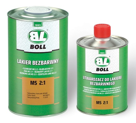 BOLL Lak prozirni MS 2:1 1L + Učvršćivač 0.5L, set