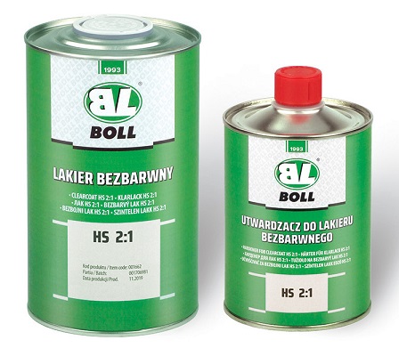 BOLL Prozirni lak HS 2:1 1L + Učvršćivač 0.5L, set