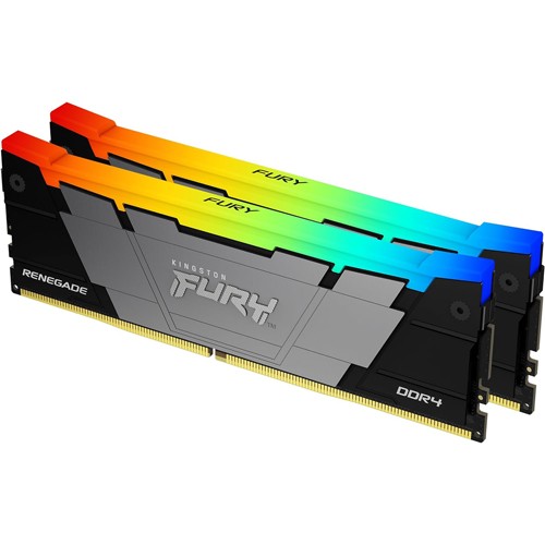 Kingston 64GB (2x32GB) DDR4 3600MT/s CL18 FURY Renegade RGB Black XMP DIMM memorija | KF436C18RB2AK2/64