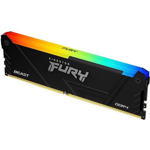 Kingston 32GB (1x32GB) DDR4 3200MT/s CL16 FURY Beast RGB Black XMP DIMM memorija | KF432C16BB2A/32