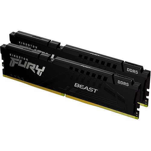 Kingston 32GB (2x16GB) DDR5 5600MHz CL40 FURY Beast Black | KF556C40BBK2-32