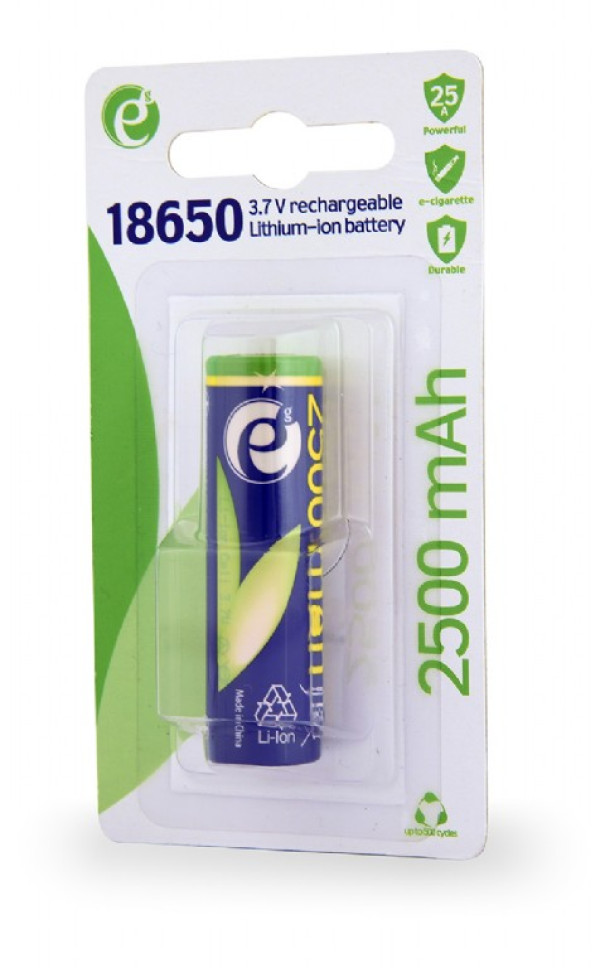 EG-BA-18650-10C/2500 ENERGENIE Lithium-ion 18650 battery (10C), 2500 mAh