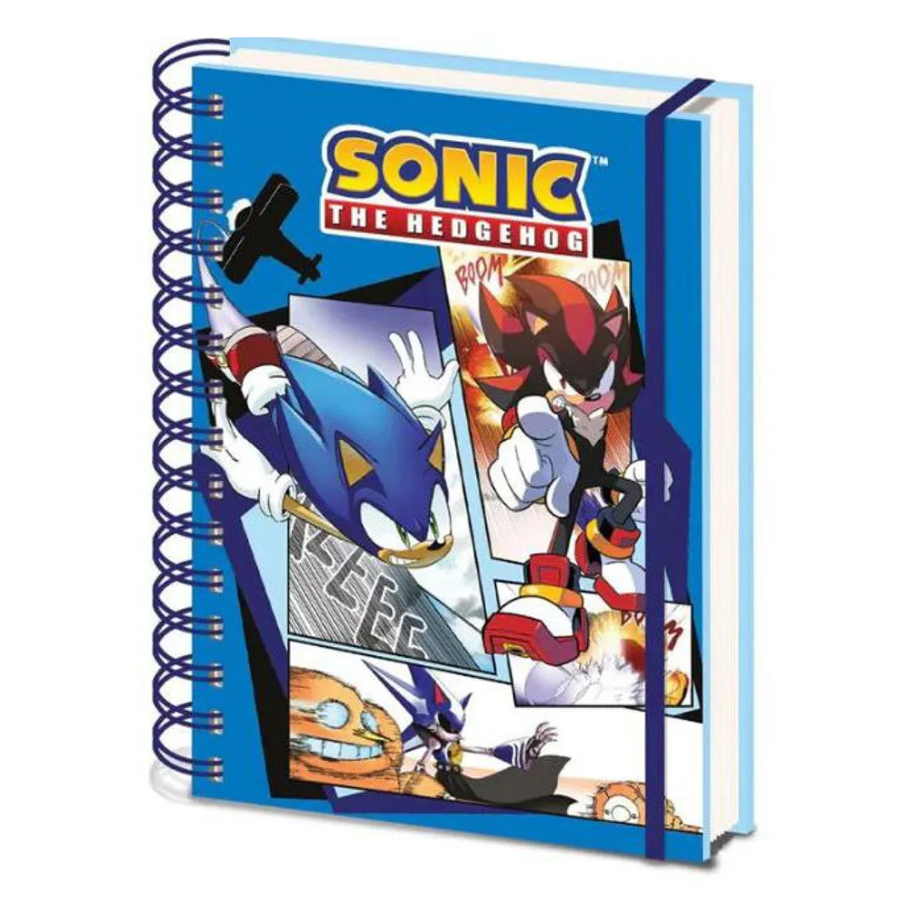 Sonic The Hedgehog Comic Strip A5 Notebook