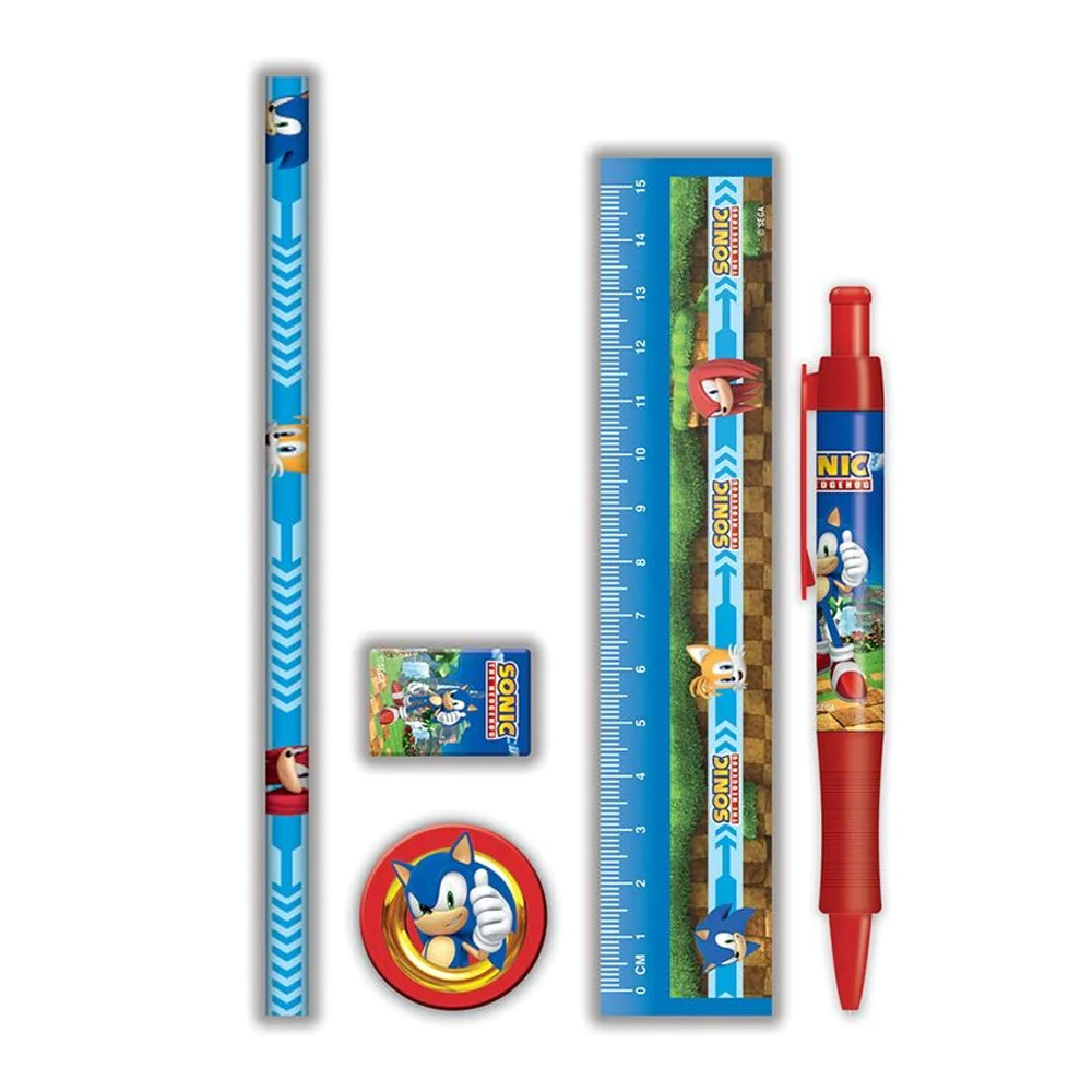 Sonic The Hedgehog - Golden Rings Standard Stationery Set