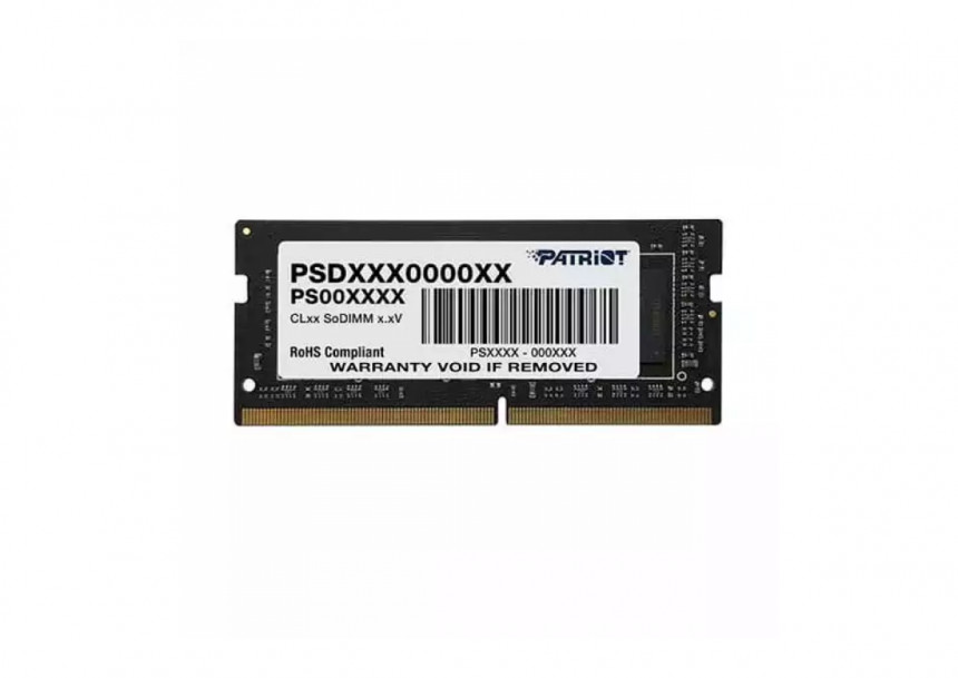 Memorija SODIMM DDR4 4GB 2666MHz Patriot Signature PSD44G266681S