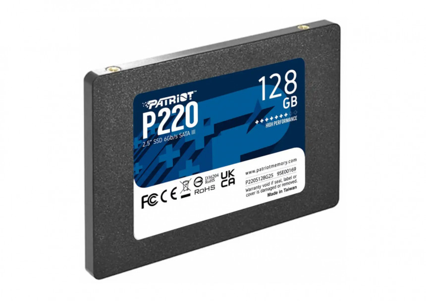 SSD 2.5 SATA3 128GB Patriot P220 550MBs/480MBs P220S128G25