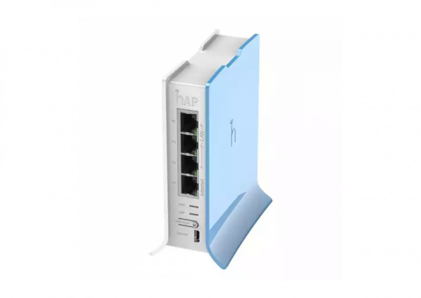 MikroTik RB941-2nD-TC hAP lite WiFi 2.4GHz ruter 300Mb/s 802.11n MIMO sa 4x10/100Mb/s LAN/WAN, VPN r
