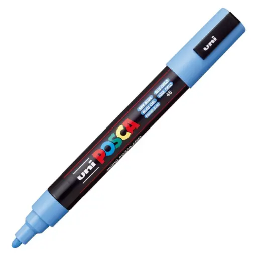 Marker na vodenoj bazi POSCA SKY BLUE 48 – NEBESKO PLAVI 1,8 – 2,5 mm PC-5M