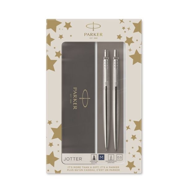 Parker set Tehnička olovka +Hemijska Olovka Jotter SS CT PK93256