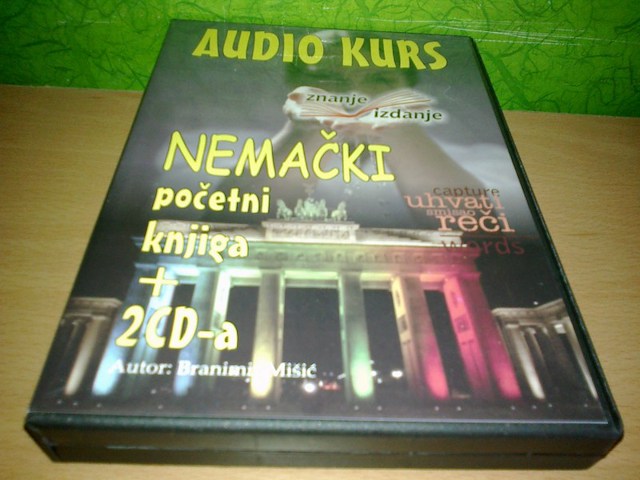 Audio kurs NEMAČKI početni - Knjiga + 2 CD-a   ,novo➡️