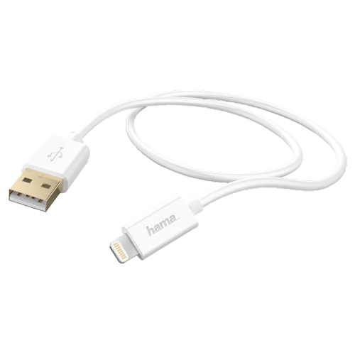 HAMA Lightning USB kabl, 1.5m (Bela) - 173640