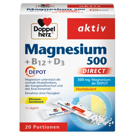 Doppelherz aktiv
Magnezijum 500 + B12 + D3 DEPO DIRECT