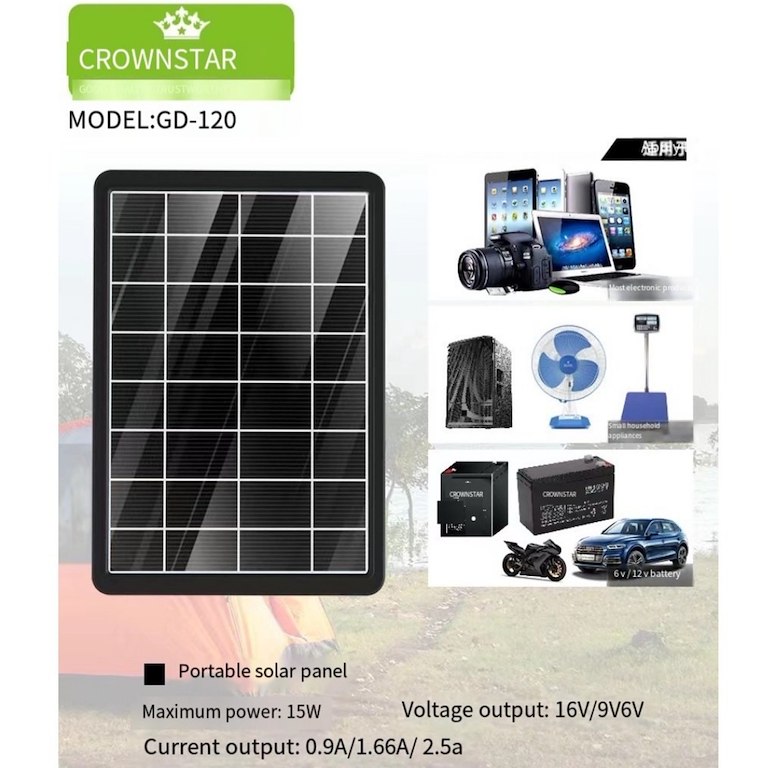 Univerzalni solarni panel punjač 15w