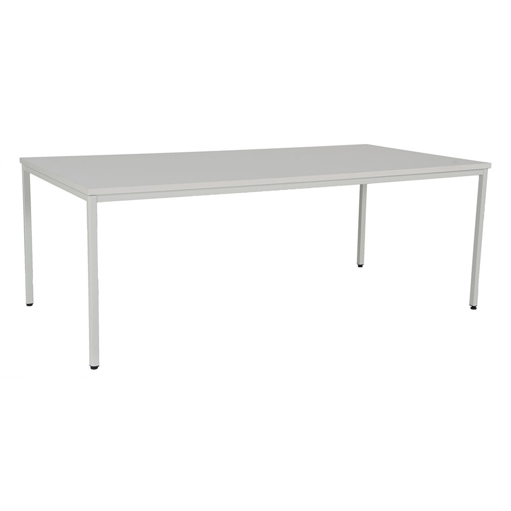 Zbornički sto, dim. 150x110x75, univer ploča 25 mm/ABS, metalna konst.50×30