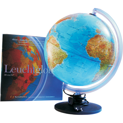 Globus fi 40, svetleći, fiz. – geografski