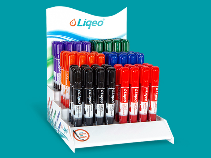 LIQEO – Marker za belu tablu, (crni, crveni, plavi, zeleni)