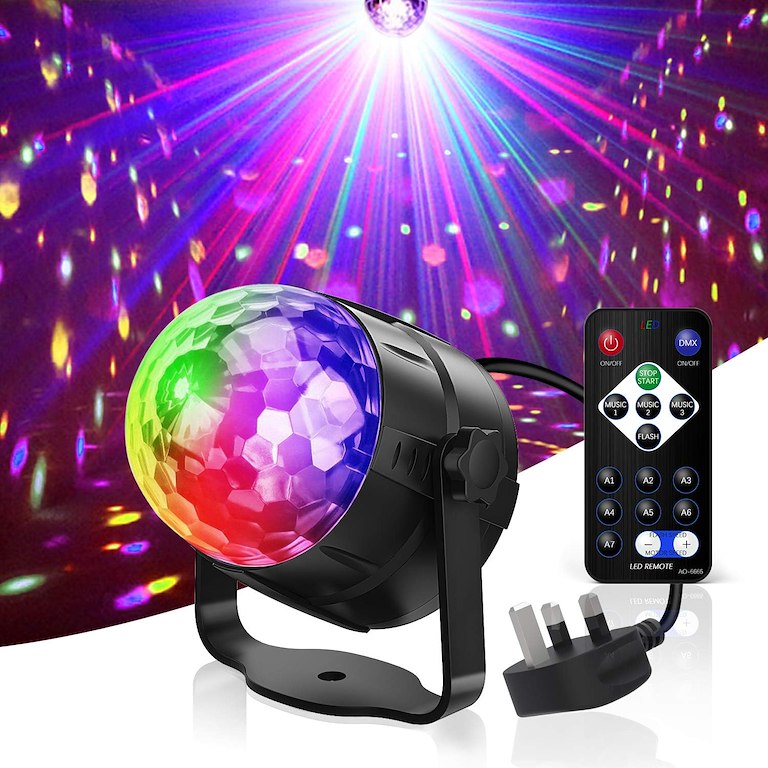 Mini LED RGB Disko Kugla Projektor