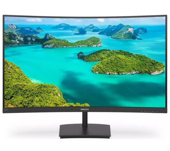 Philips - Monitor PHILIPS 241E1SCA/00 24"/VA,zakrivljen/1920x1080/75Hz/4ms GtG/VGA,HDMI/VESA/zvučnici/crna