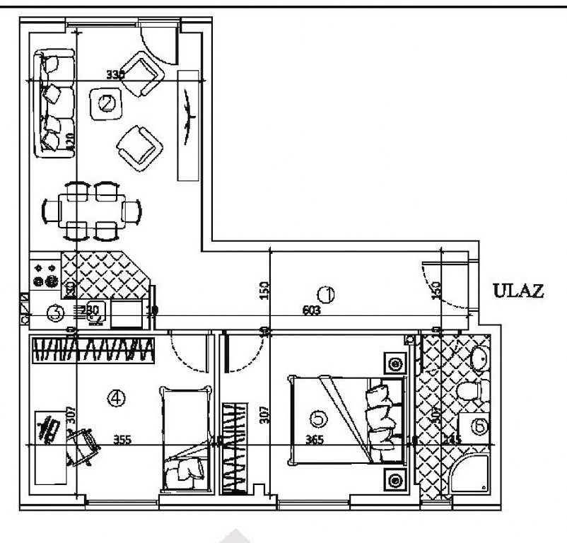 DETELINARA, 54 m2, Dvoiposoban sa pdv