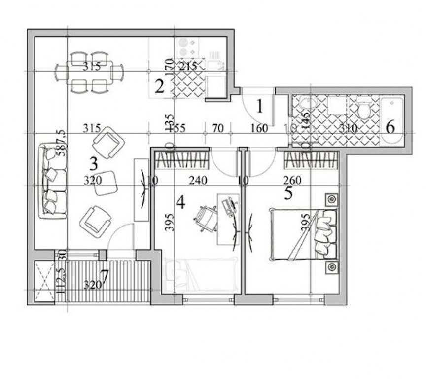 SAJMISTE, 55 m2, TROSOBAN