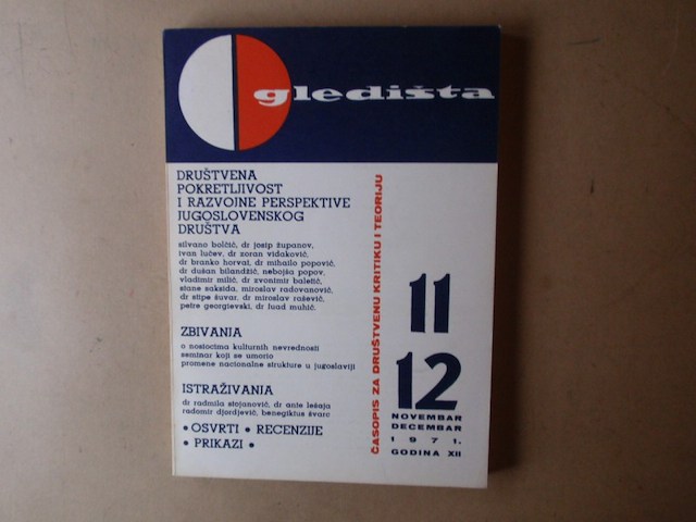 GLEDIŠTA 11 - 12 / 1971