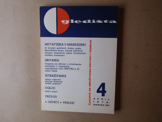 GLEDIŠTA 4 / 1972