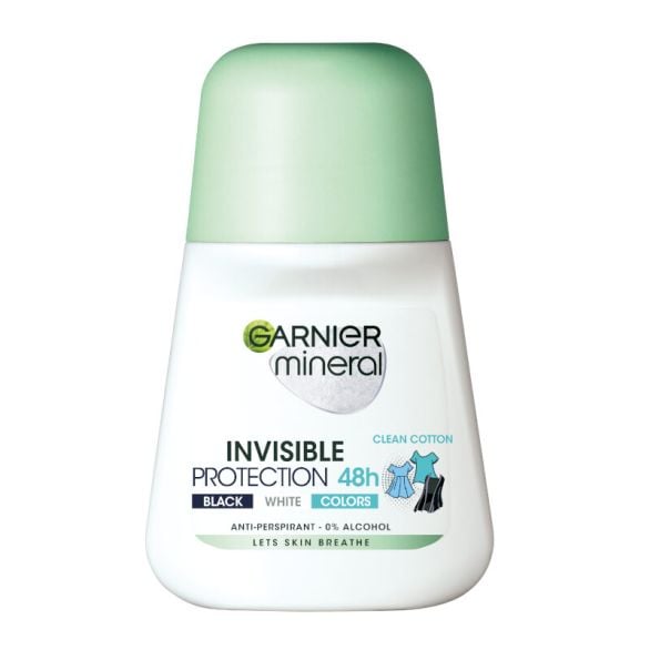 Garnier Mineral Invisible Black, White & Colors roll on 50ml