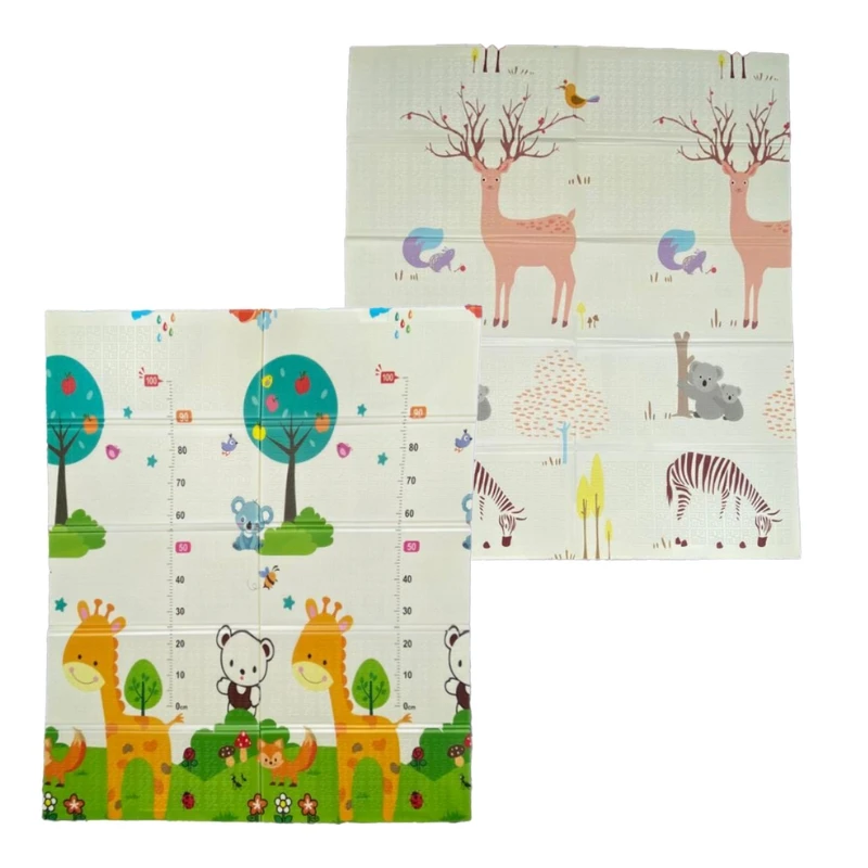 NouNou podloga za bebe - PVC tepih 2u1 Lovely Forest, 150x180cm