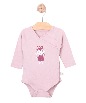 Just Kiddin baby bodi na preklop za devojčice 0-3 meseca Self Care Rose - 18000536