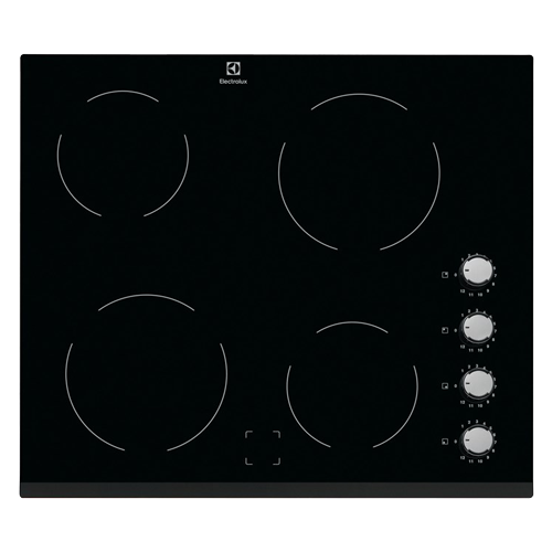 ELECTROLUX Ugradna ploča EHF6140FOK Crna, Staklokeramička, Mehaničko (Prekidač)